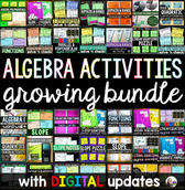 Algebra Activities Bundle – Scaffolded Math Shop