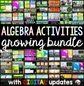 Algebra Activities Bundle – Scaffolded Math Shop