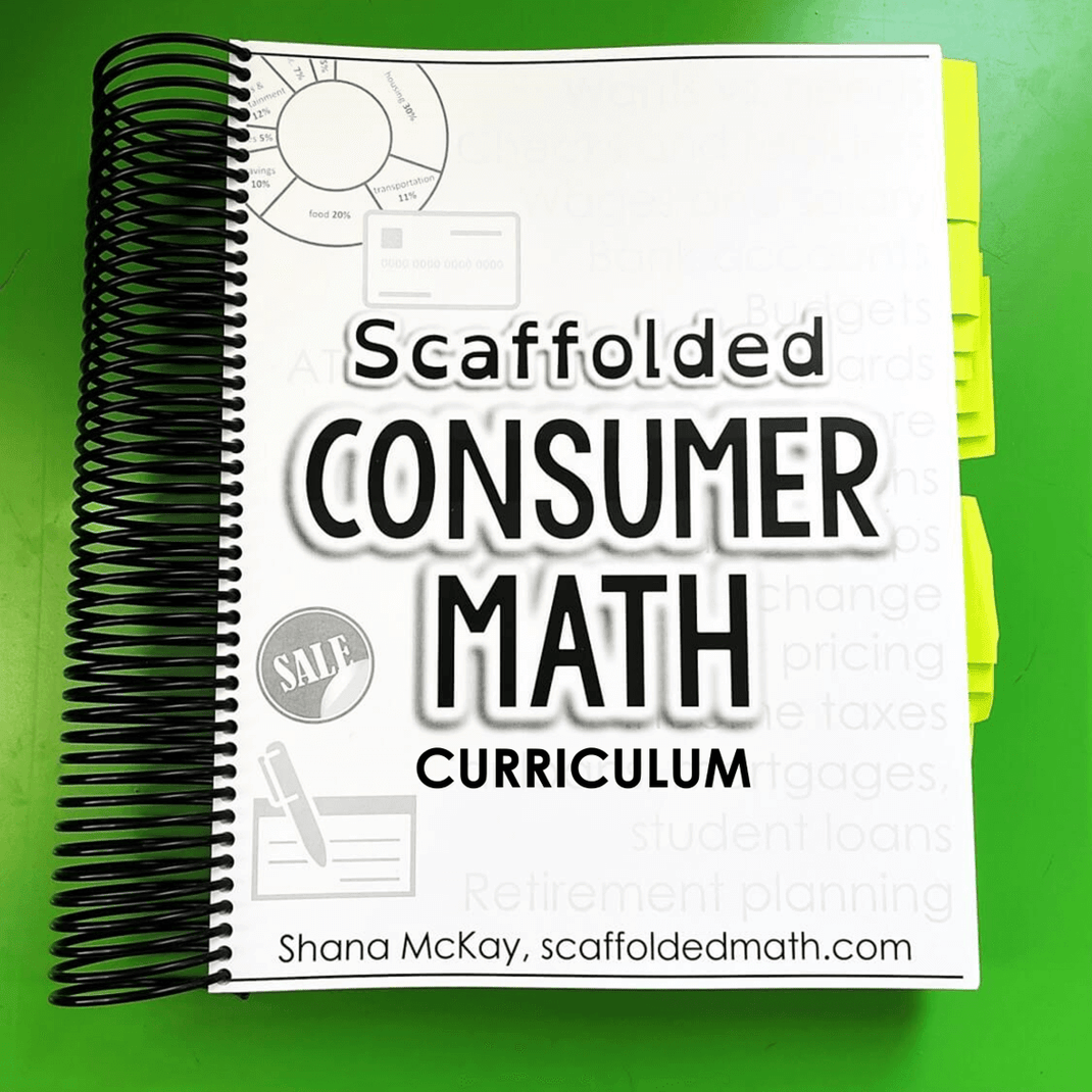 Scaffolded Math Shop