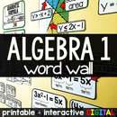 Algebra Word Wall – Scaffolded Math Shop