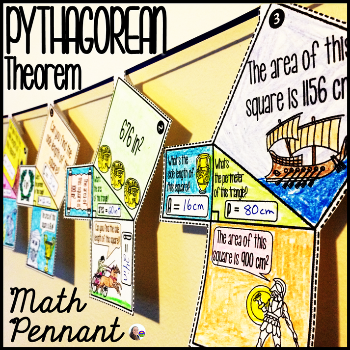 Pythagorean Theorem Math Pennant Activity – Scaffolded Math Shop