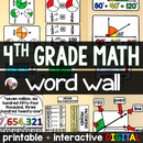 4th Grade Math Word Wall – Scaffolded Math Shop