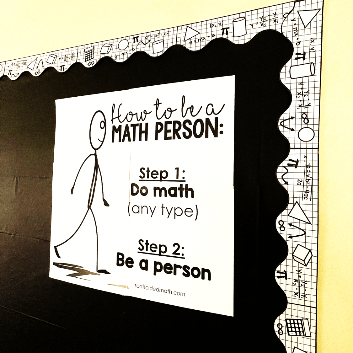 Printable "Mathy" Math Bulletin Board Borders – Scaffolded Math Shop