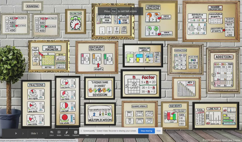 3rd Grade Math Vocabulary Word Wall – Scaffolded Math Shop