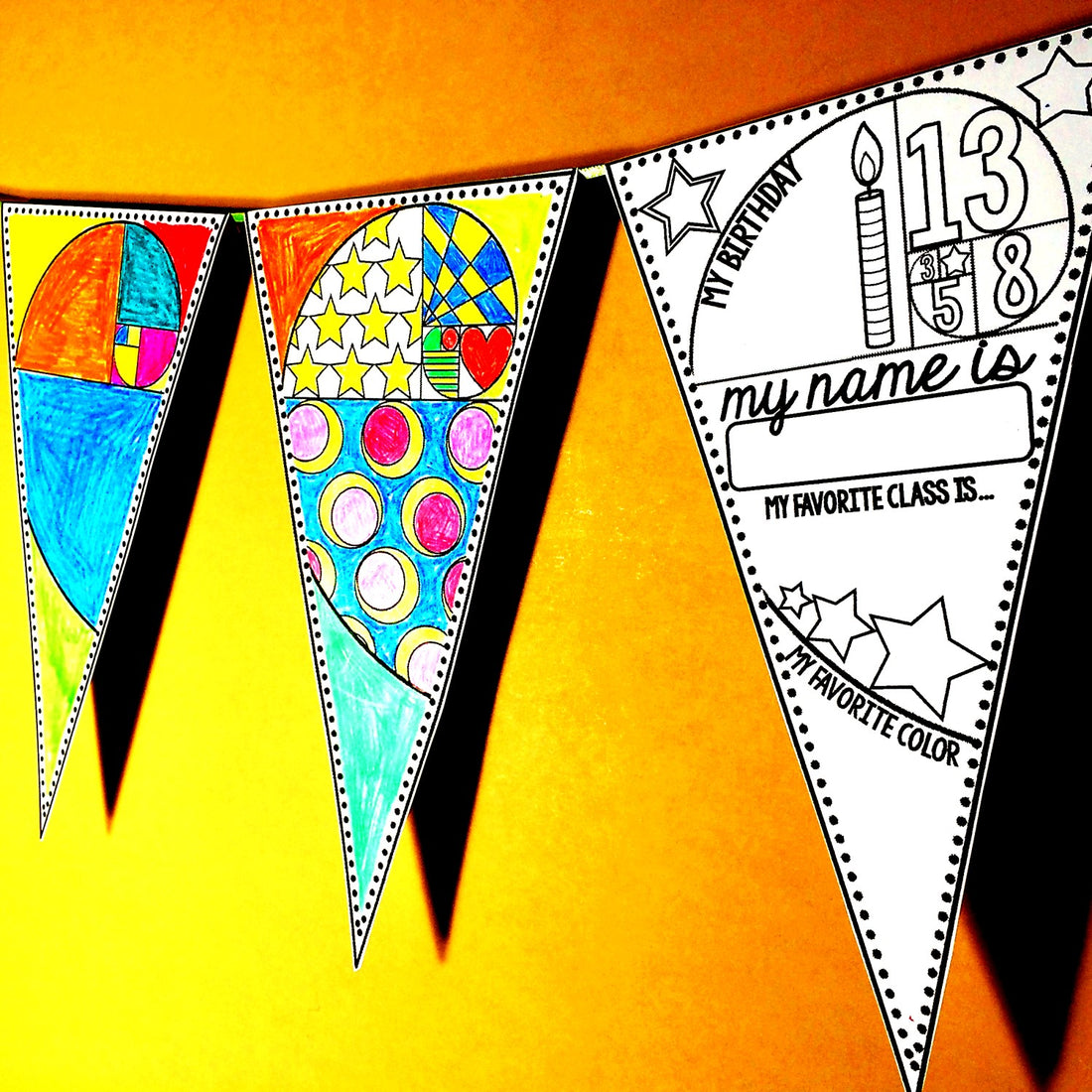 Back to School Math Pennant Activity – Scaffolded Math Shop