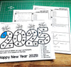 Editable New Years 2025 Algebra 1 Midterm Review Coloring Activity ...