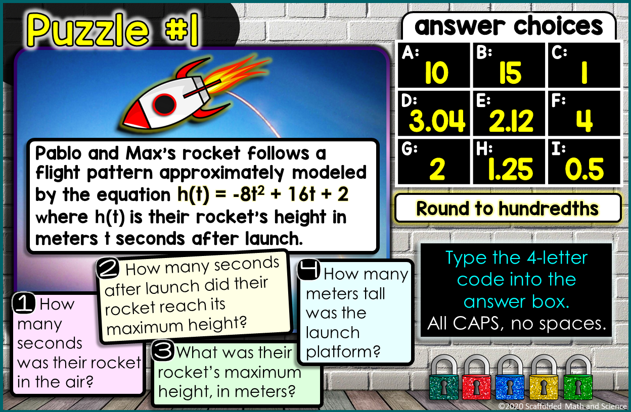 Algebra 1 Activities Growing Bundle with Digital Updates – Scaffolded ...