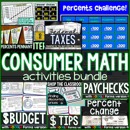 Consumer Math Activities Bundle – Scaffolded Math Shop