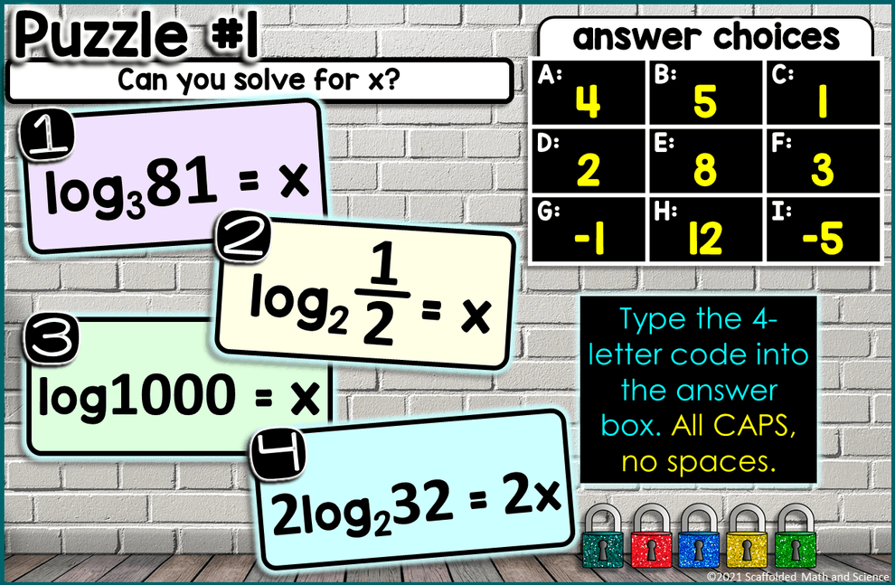Algebra 2 Activities Bundle with Digital Updates – Scaffolded Math Shop